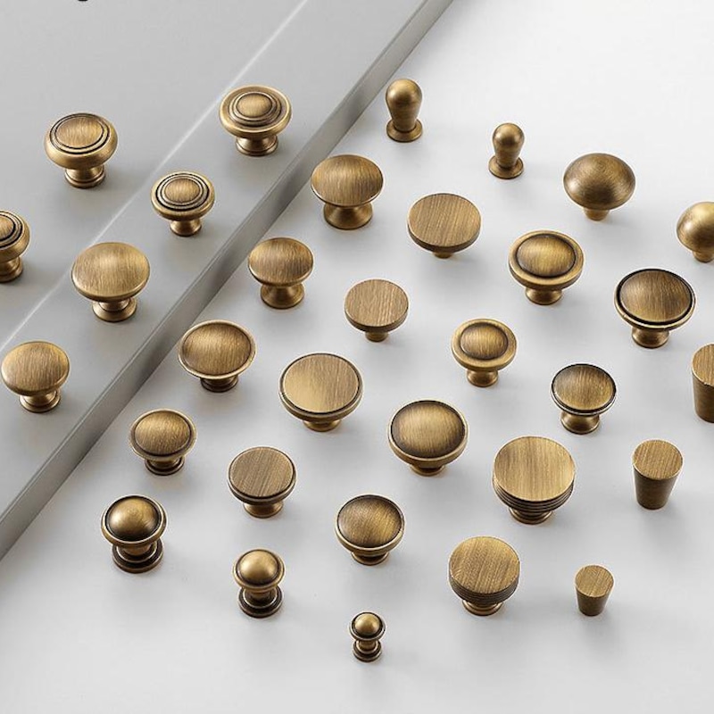 Antique Brass Knobs - Etsy
