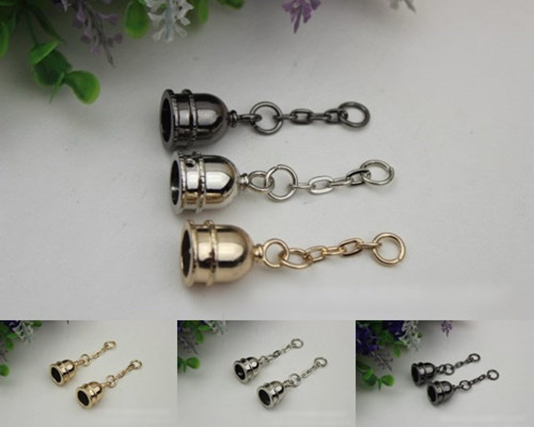 Bell Tassel Keychain Bag Hardware Cute Gold Silver Black 1/10 Pcs ...