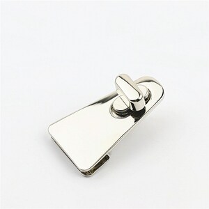 Triangle Turn Twist Lock Bag Hardware Gold Silver Bronze Black 1/10 Pcs ...