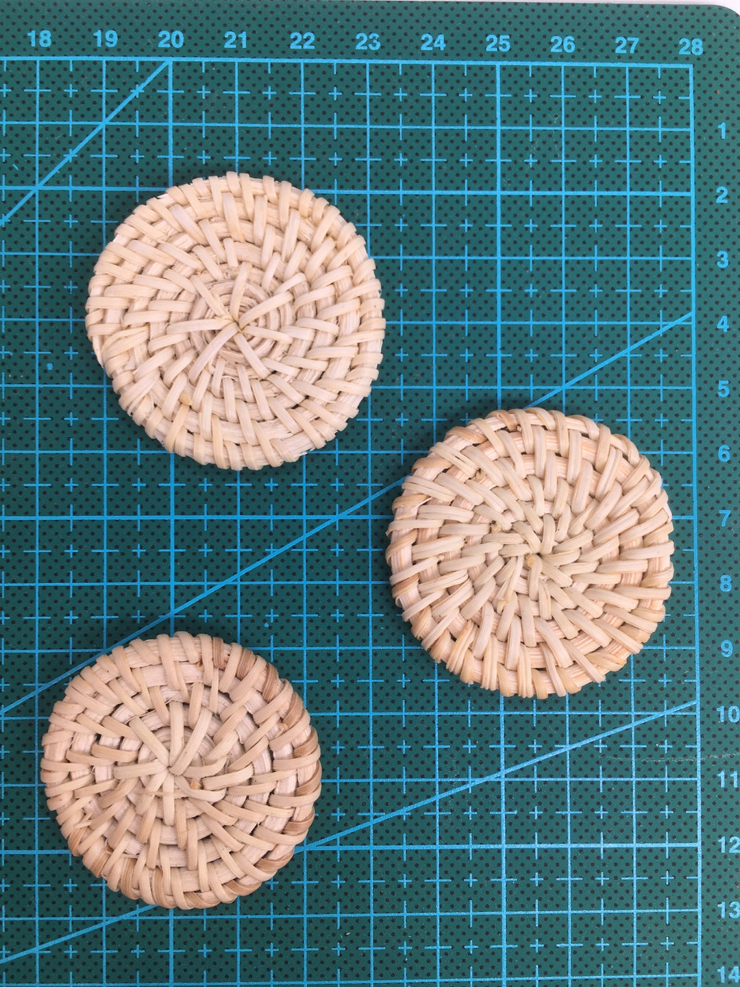 Phone Grip Socket Supply Natural Rattan Wood Earring Disc Hoop 43mm-1-5 ...