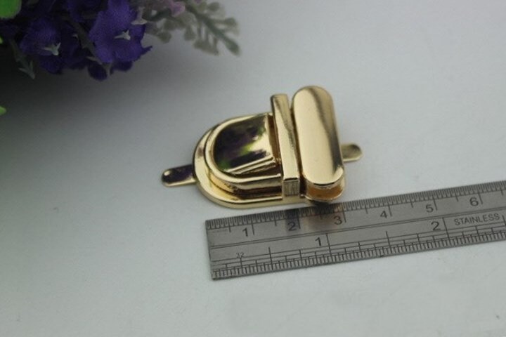 Metal Rectangle Purse Lock Thumb 30 25mm Tuck Tongue Clasp - Etsy