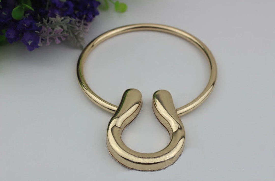 Metal Bag Round Arch Handles Gold Gun Black Purs Straps Strapshandle ...