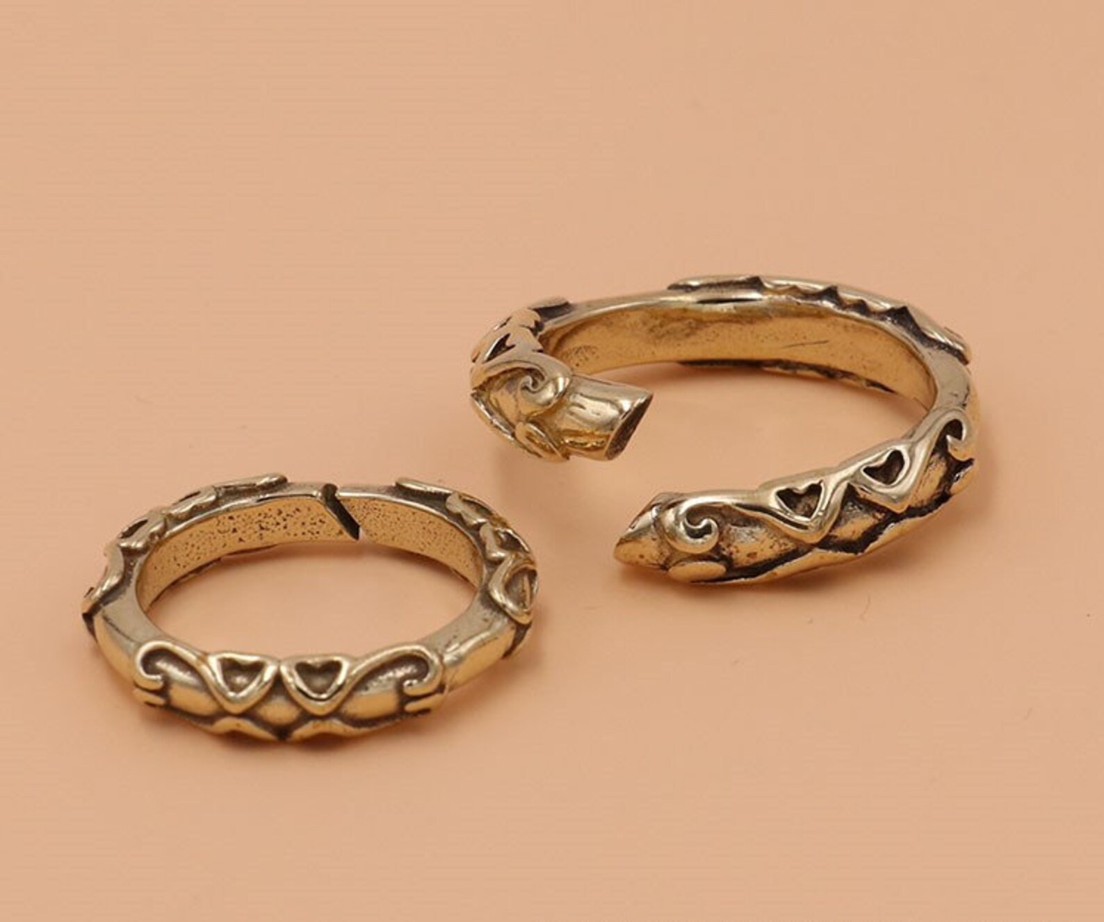 Raw Solid Brass Keychain Keyring 1 Inch Coil Fob Decor - Etsy