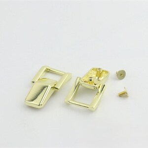 Square Strap Handles Connector 1/10 Pcs Bag Hardware Metal Lock Buckle ...