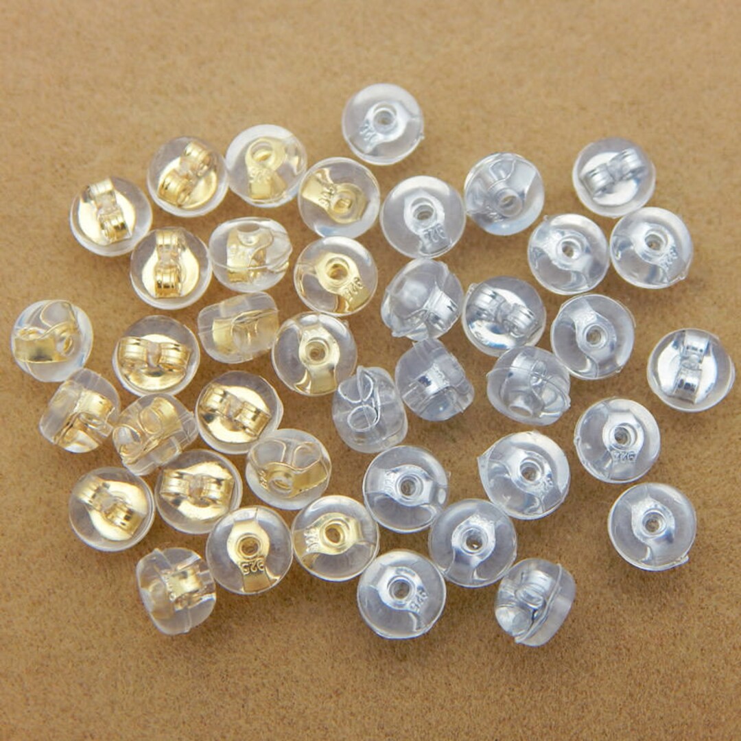 Pure 925 Sterling Silver Butterfly Post Earring Backs Earnut Stopper ...