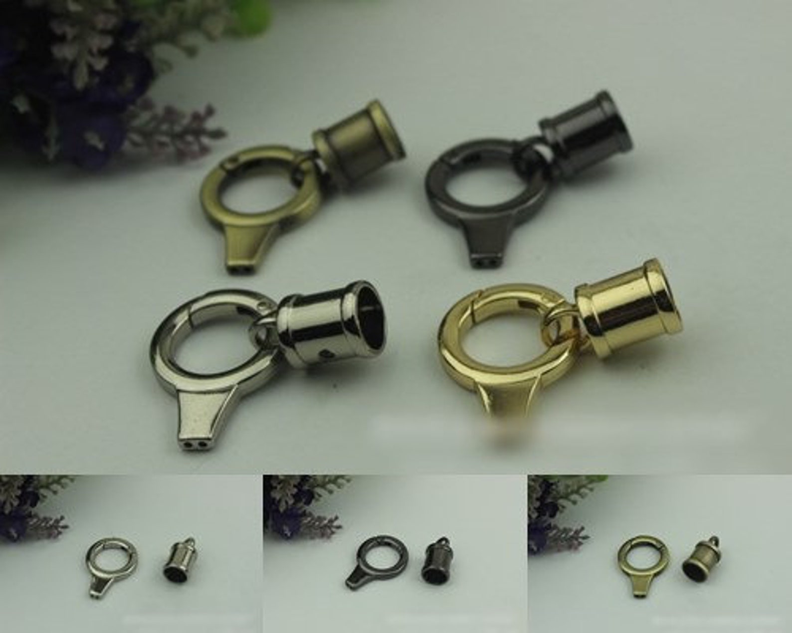 Round Spring Push Gate Ring Swivel Snap Hook 17mm 5/8 - Etsy