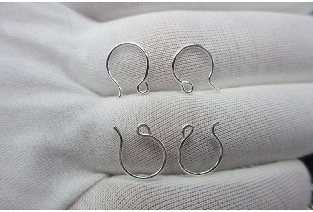 Sterling Silver Earring Hoop With Loop 10 Mm Earring Findings - Etsy