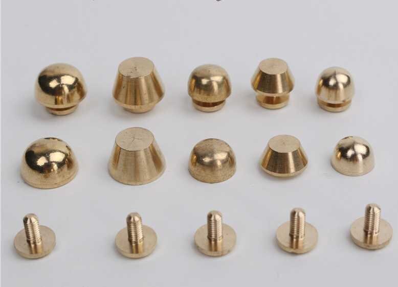 Solid Brass Screw Bag Purse Feet 9x6 10x6 12x7 Mm Bucket Flat | Etsy