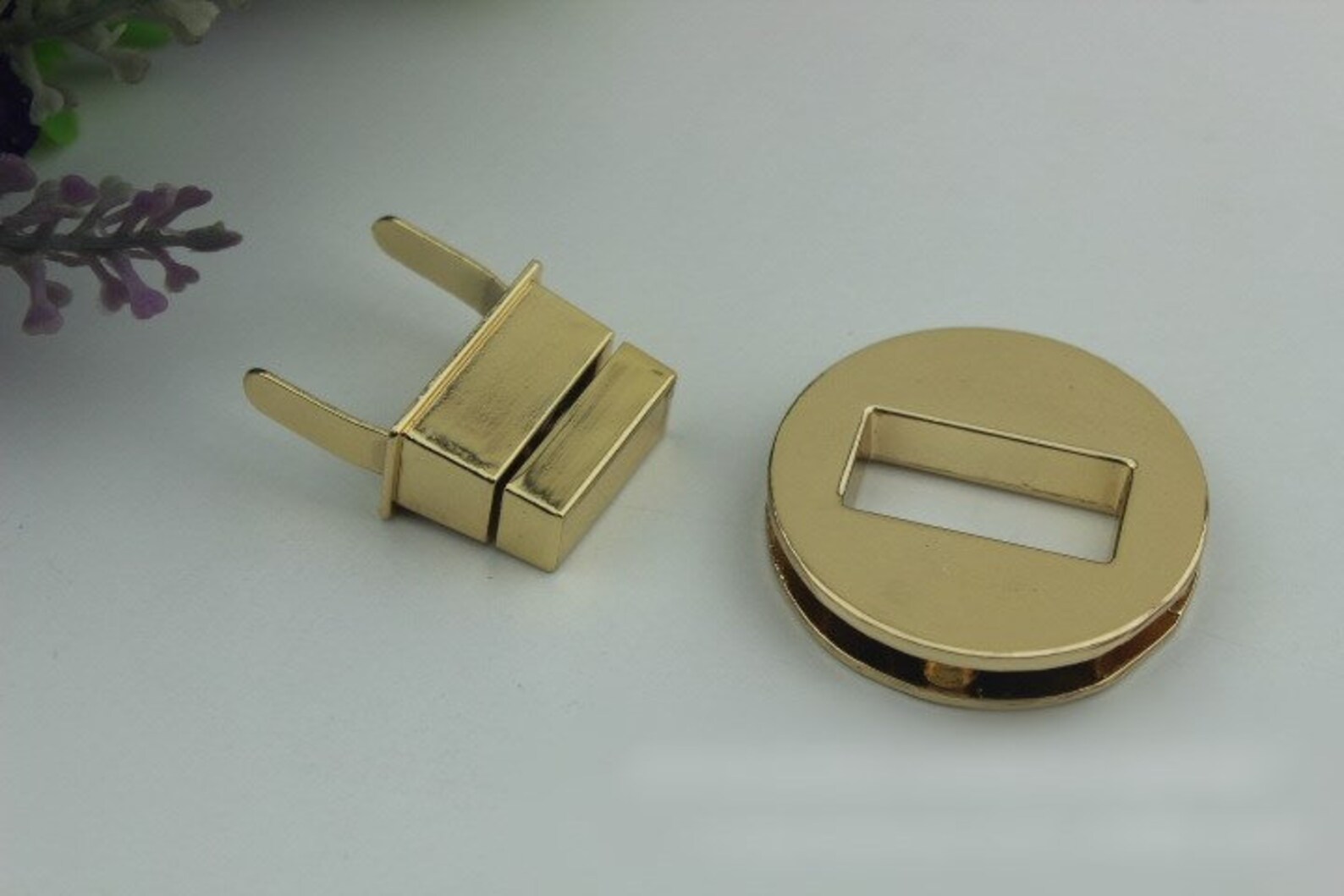 Round Square Twist Turn Lock Bag Hardware Gold Silver Gunmetal - Etsy