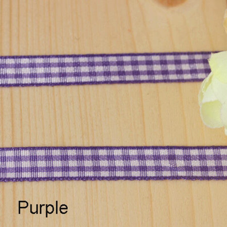 Gingham Plaid Mini Check Ribbon Trim 10mm 3/8 7 Colors - Etsy