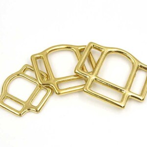 Solid Brass 3 Sided Halter Ring Harness Ring Buckle Horse Equipment ...