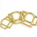 Solid Brass 3 Sided Halter Ring Harness Ring Buckle Horse Equipment ...