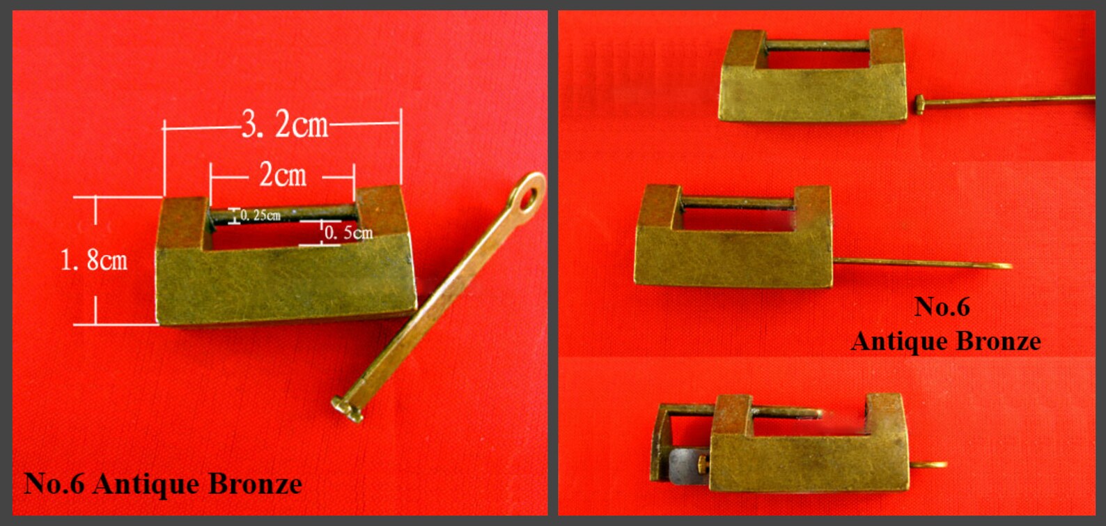 Chinese Lock Padlock Key Protector Ancient Vintage Style | Etsy