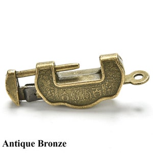 Chinese Lock Padlock Key Protector Furniture Decorative Jewelry Box ...