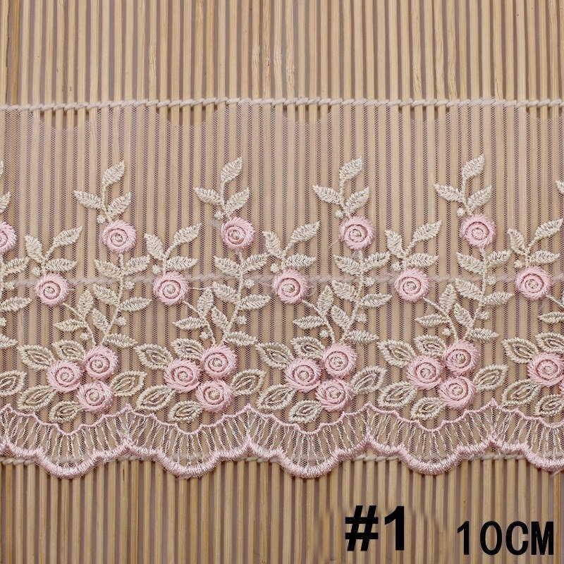 Embroidery Tulle Lace 10cm 4 Net Mesh Jacquard Ribbon - Etsy