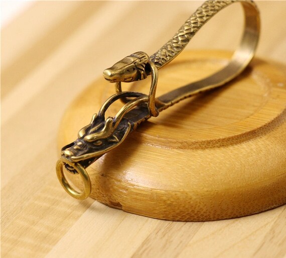 Solid Brass Keychain Keyring 1 3 inch Coil Fob Decor Connector | Etsy