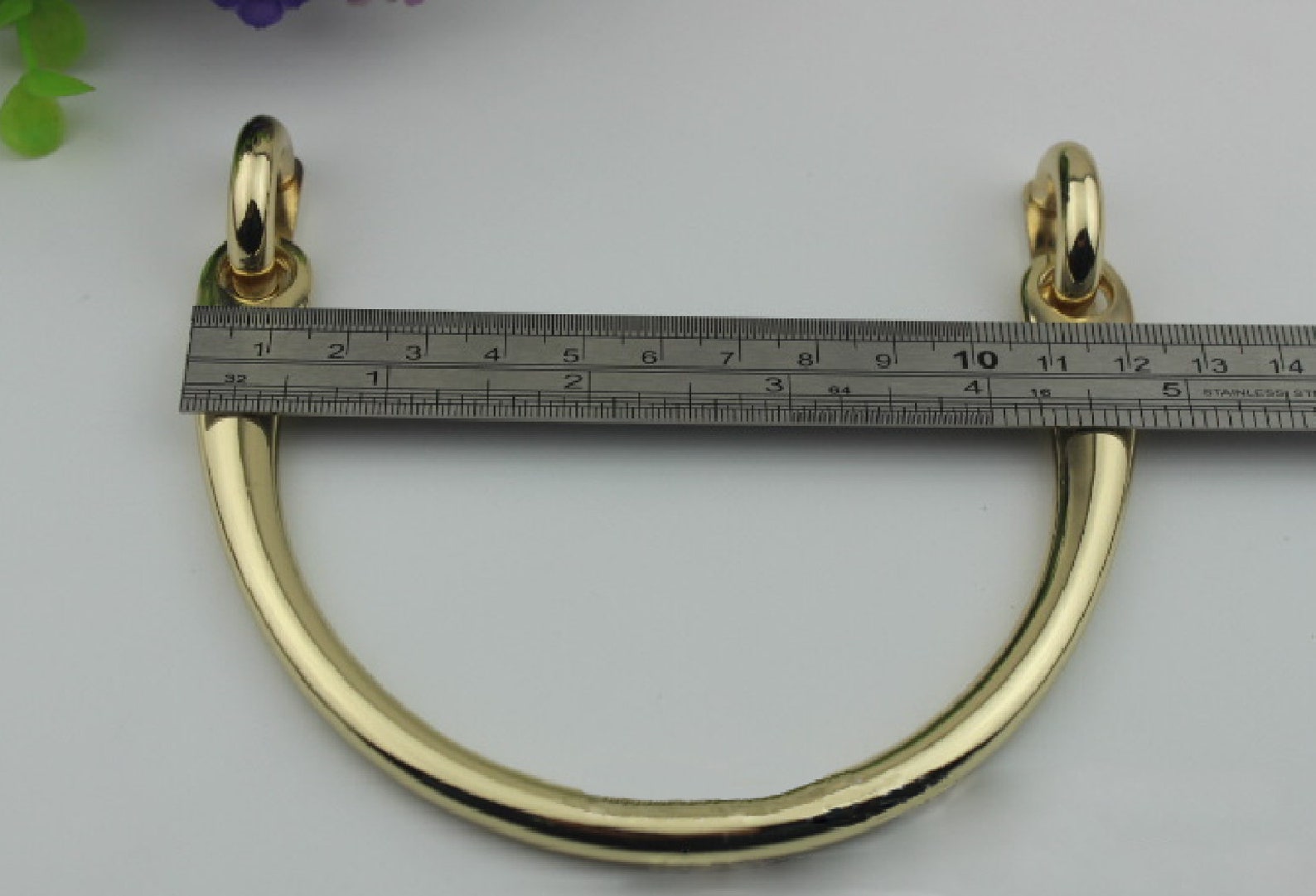 Metal Bag Round Arch Handles Gold Gun Black Purs Straps Strapshandle ...