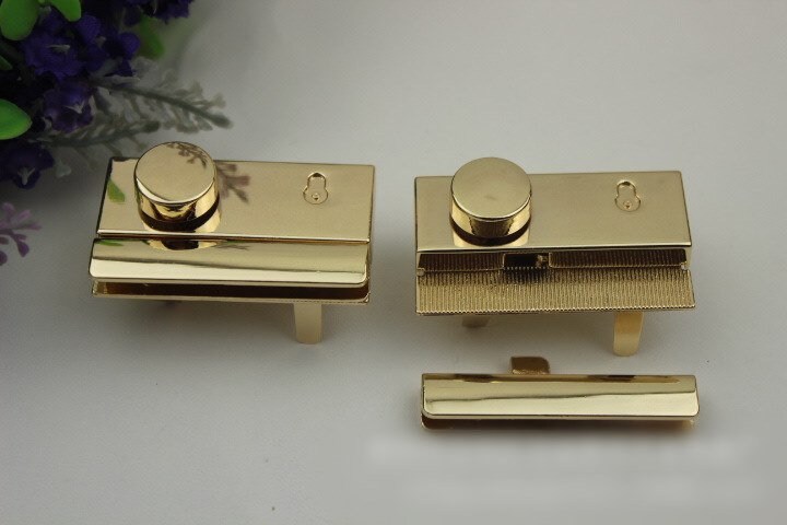 Rectangle Twist Press Lock Bag Hardware Gold 1/10 Pcs Handmade - Etsy