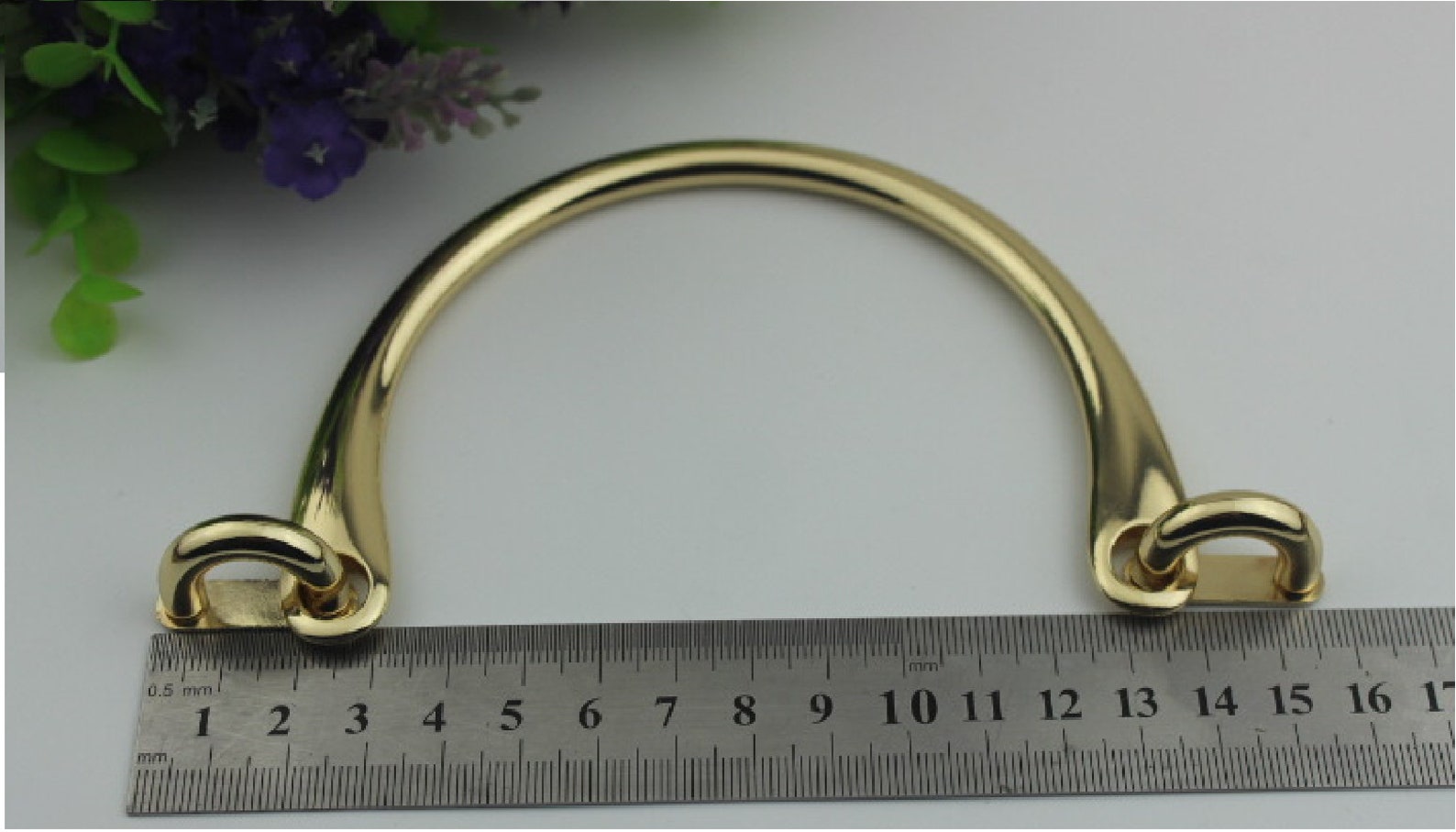 Metal Bag Round Arch Handles Gold Gun Black Purs Straps Strapshandle ...