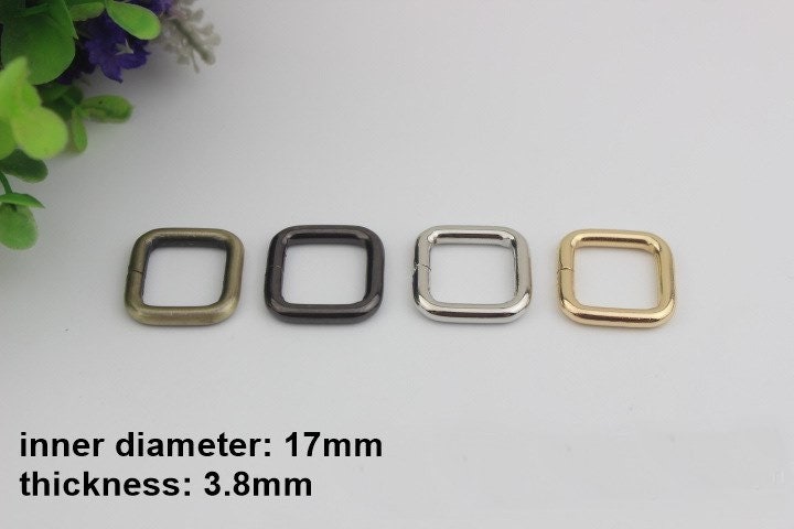 10pcs Strap Sliders Bag Hardware Square Rectangle Single Loop | Etsy