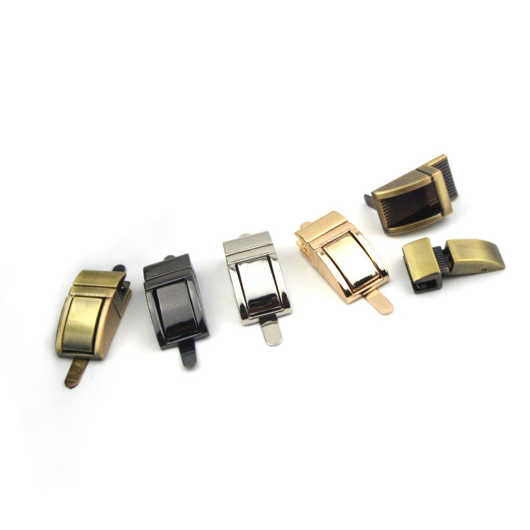 Metal Duck Tongue Purse Lock Thumb 30mm 1 1/4" Tuck Tongue Clasp Latch ...
