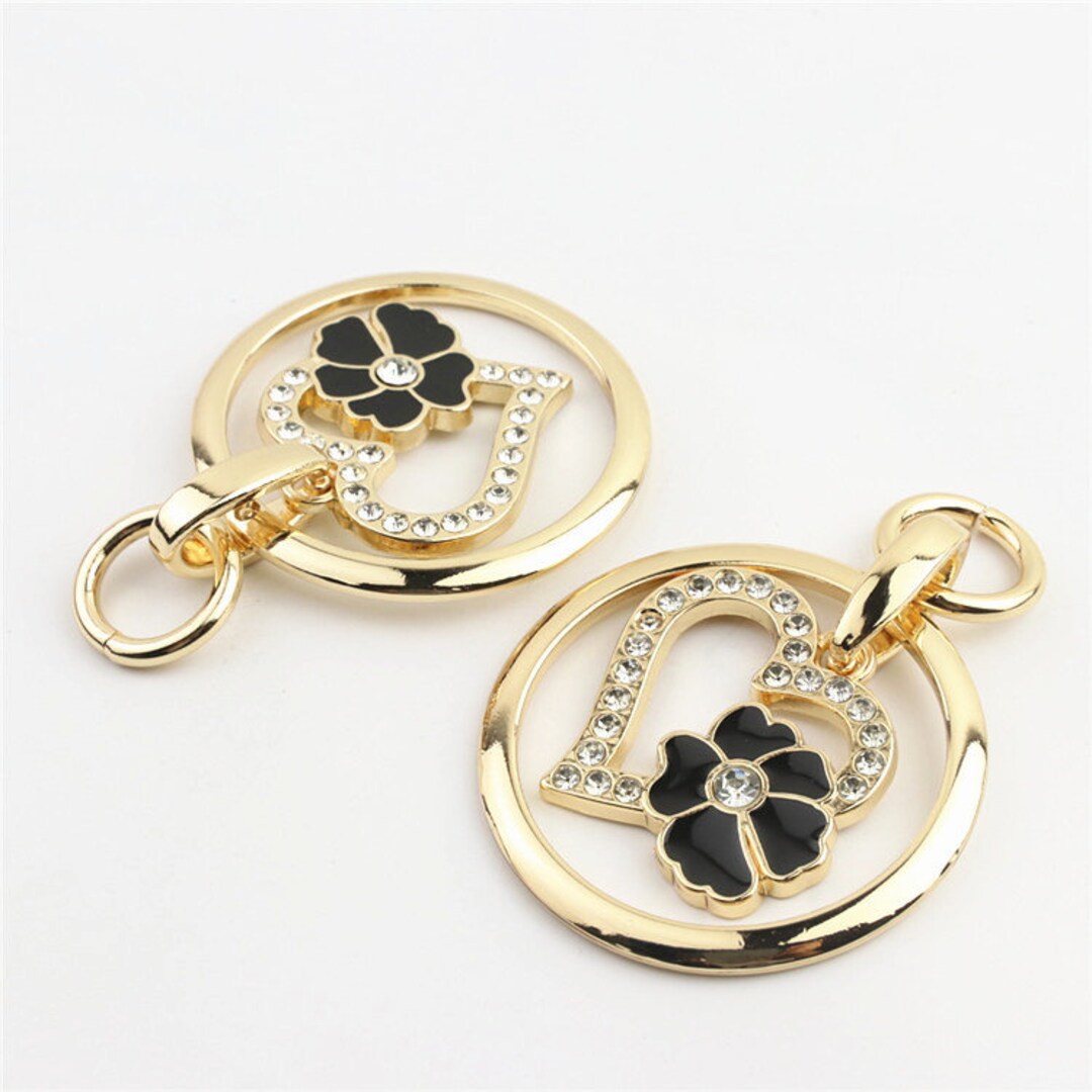 Heart Love Purse Label 1/10pcs Bag Hardware Charm Gold Handmade Purse ...