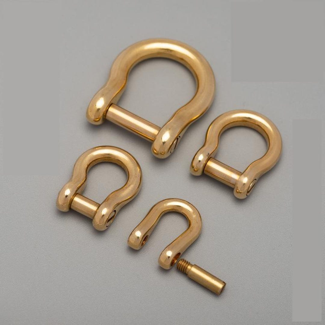 Solid Brass O U-shaped Shackle Buckle Horse Shoe Vachette Shape ...