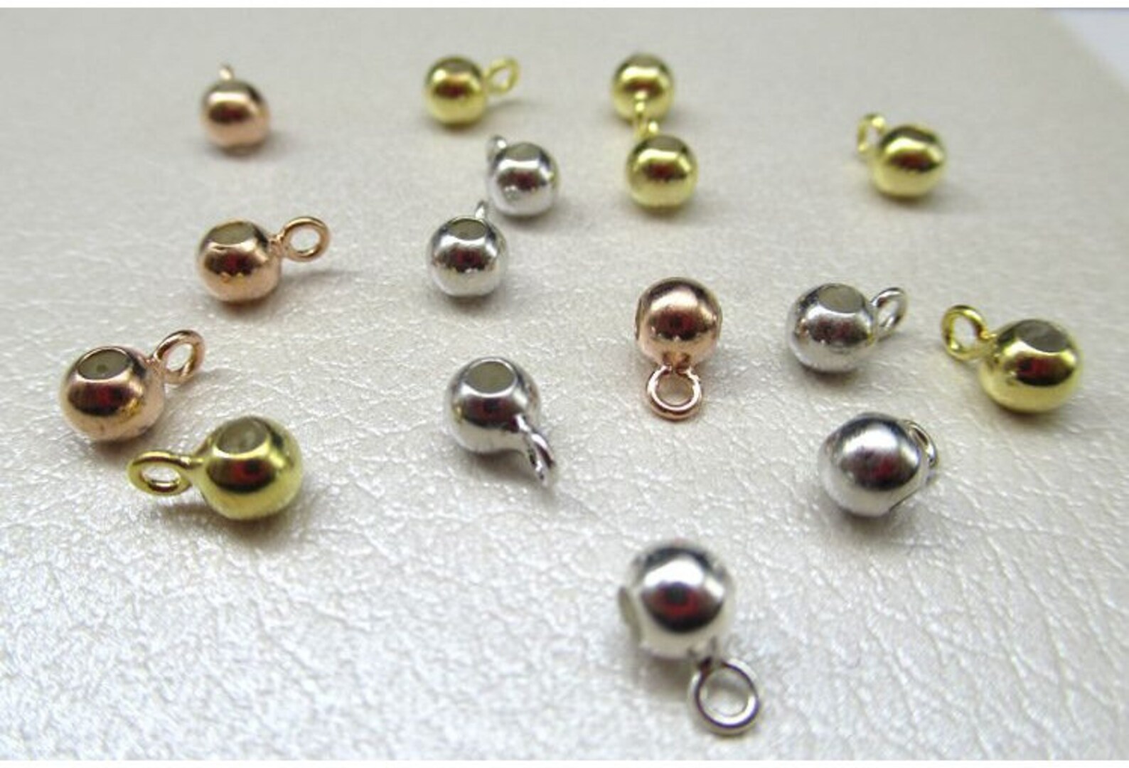 Sterling Silver Bails Spacer Beads With Loop 3 4 5mm Beads - Etsy