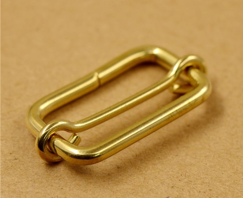 Solid Brass Adjustable Ring Slider Buckle Triglide Adjuster - Etsy