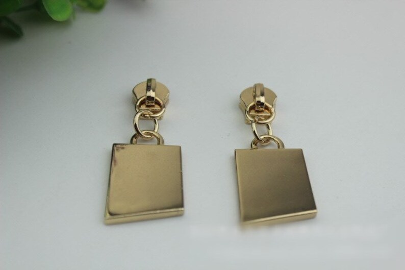 Zipper Pull Bag Hardware Charm Slider Metal Gold Silver - Etsy