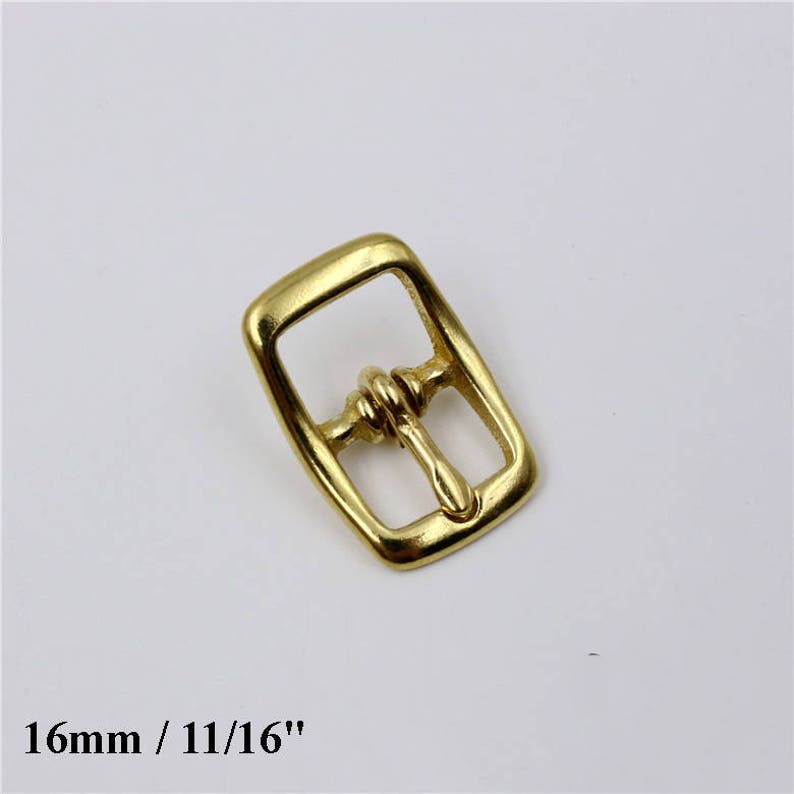 Solid Brass Rectangle Belt Buckle Center Bar Single Prong Pin - Etsy