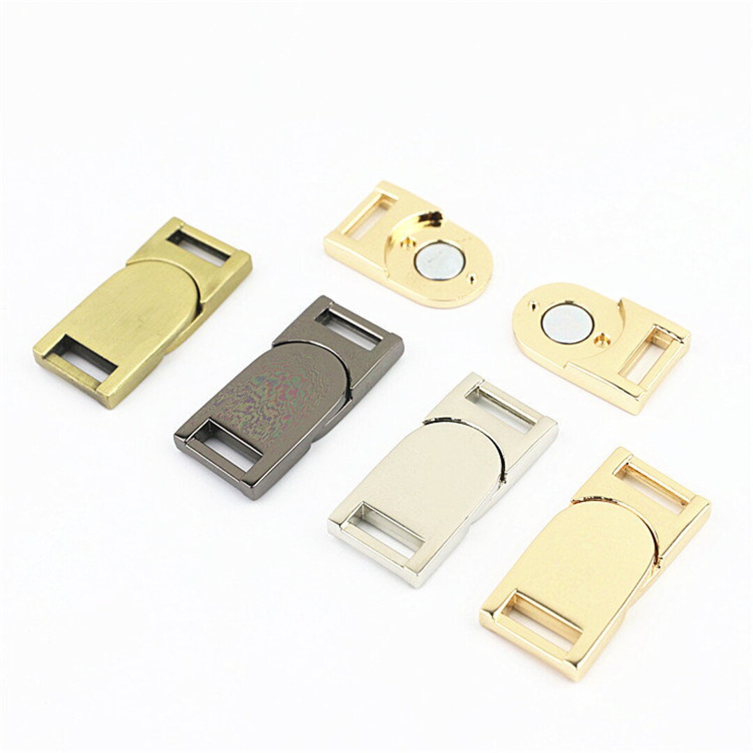 Magnetic Lock Buckle 36mm 1 3/8" Purse Charm Organizer Luggage Hardware ...