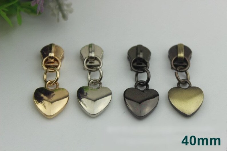 Zipper Pull Bag Hardware Charm Slider Metal Gold Silver - Etsy