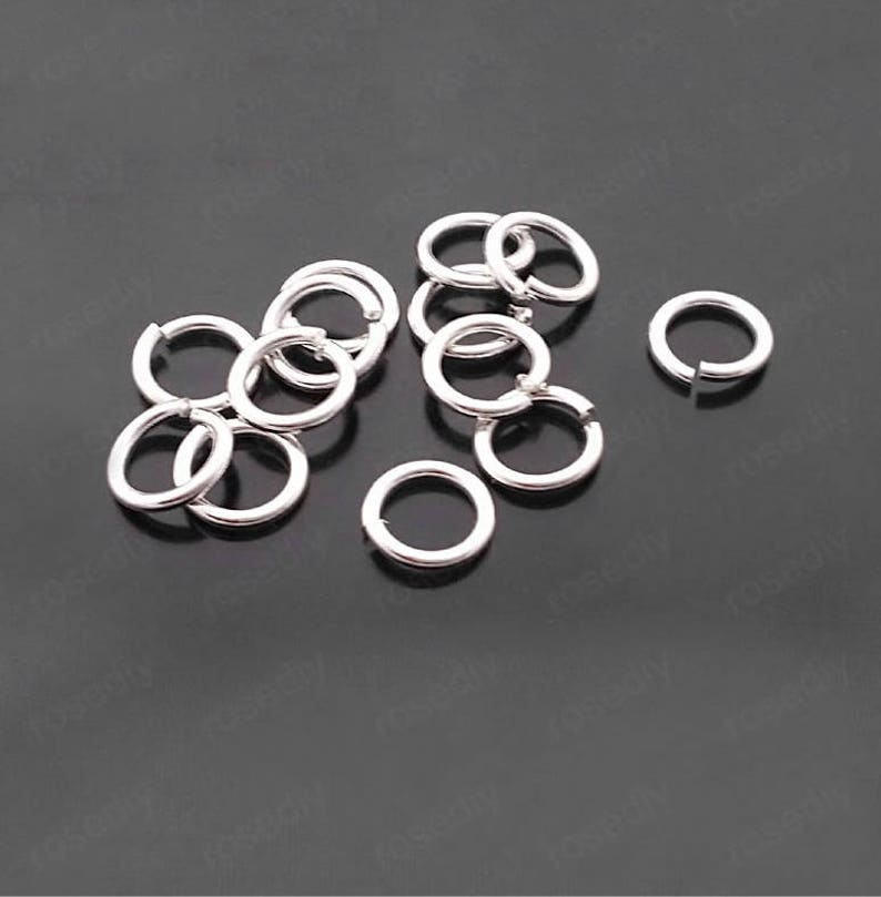 925 Sterling Silver Round Open Jump Rings Link Attach Charm - Etsy
