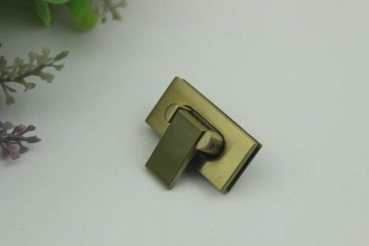 Rectangle Twist Turn Lock Bag Hardware Gold Silver Gunmetal - Etsy