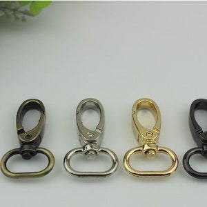 Swivel Lever Snap Hook 47 19mm 1 13/16 3/4" Alloy Metal Spring Trigger ...