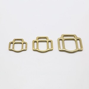 Solid Brass 3 Sided Halter Ring Harness Ring Buckle Horse Equipment ...