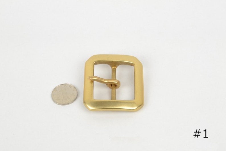 Solid Brass Belt Buckle 40mm 1 1/2 Inch Leather Cowboy Belts - Etsy