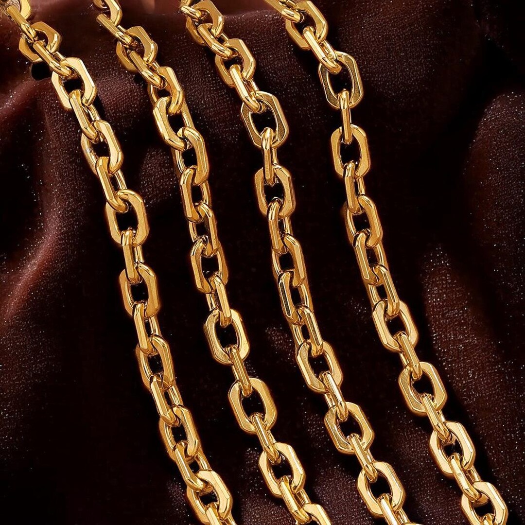 Stainless Steel Thick Smooth Chunky Cable Chain Link 7 Mm Thickness ...