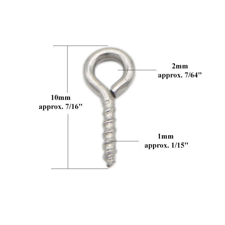 Stainless Steel Screw Eye Pin Mini Micro Tiny Nail Bail Top | Etsy