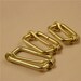 Solid Brass Adjustable Ring Slider Buckle Triglide Adjuster Slide ...