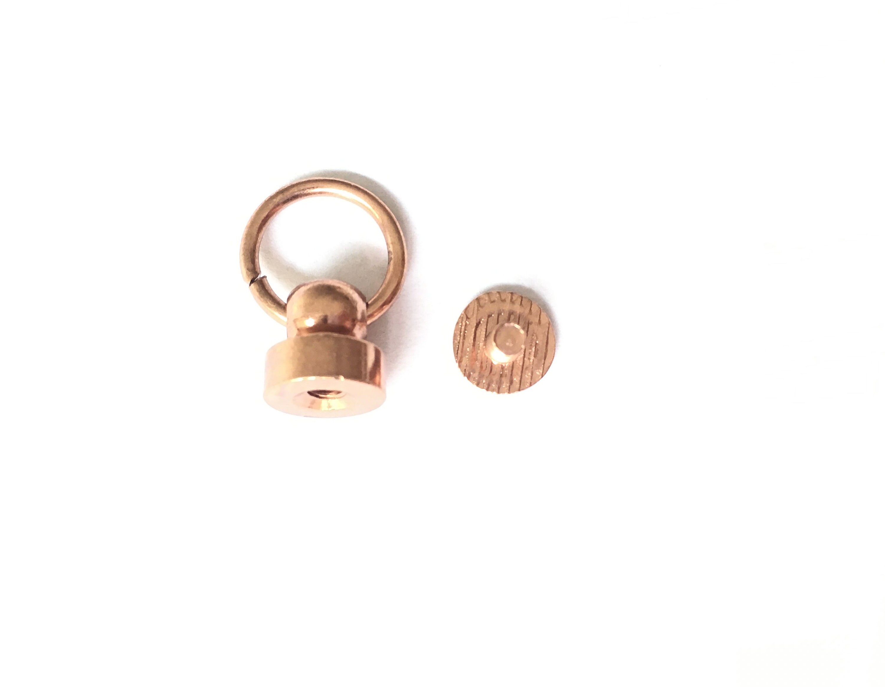 Solid Brass Chain Screw Connector Back Pull Ring Loop Strap - Etsy ...