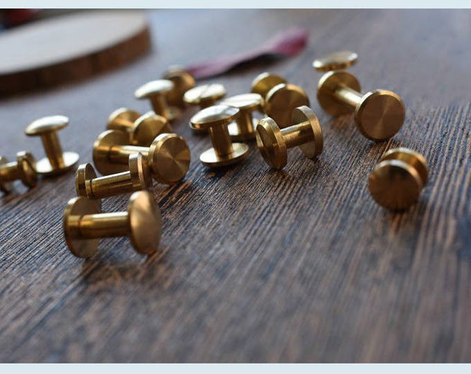 Chicago Screw Screwback Post Bolt Button Belt Stud Rivet Round Head ...