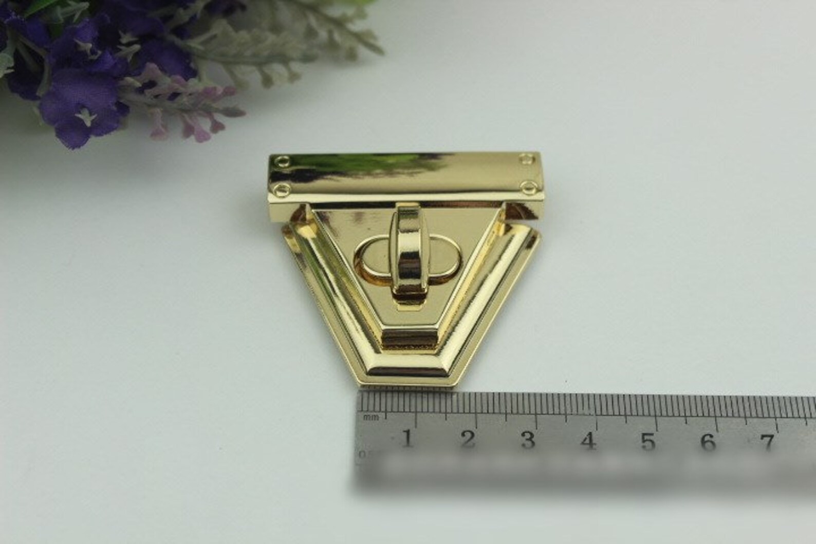 Triangle Twist Turn Lock Bag Hardware Gold Silver Gunmetal - Etsy
