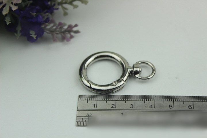 Round Spring Push Gate Ring Swivel Snap Hook 40 20 Mm Gold - Etsy