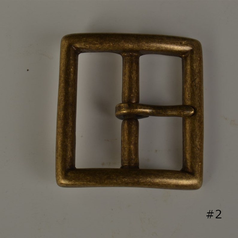 Solid Brass Belt Buckle 40mm 1 1/2 Inch Leather Cowboy Belts | Etsy