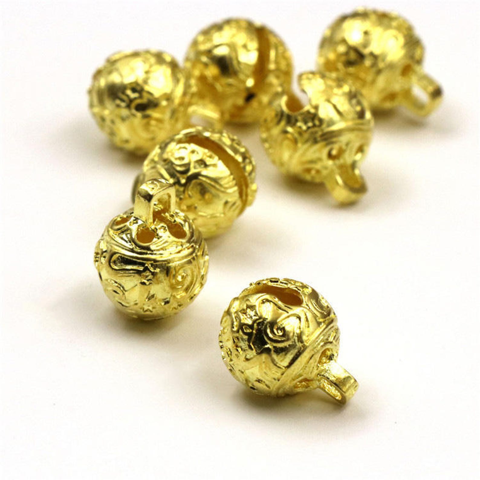 Solid Raw Brass Bell Round Ornament Ball 12mm 1/2 inch Copper | Etsy