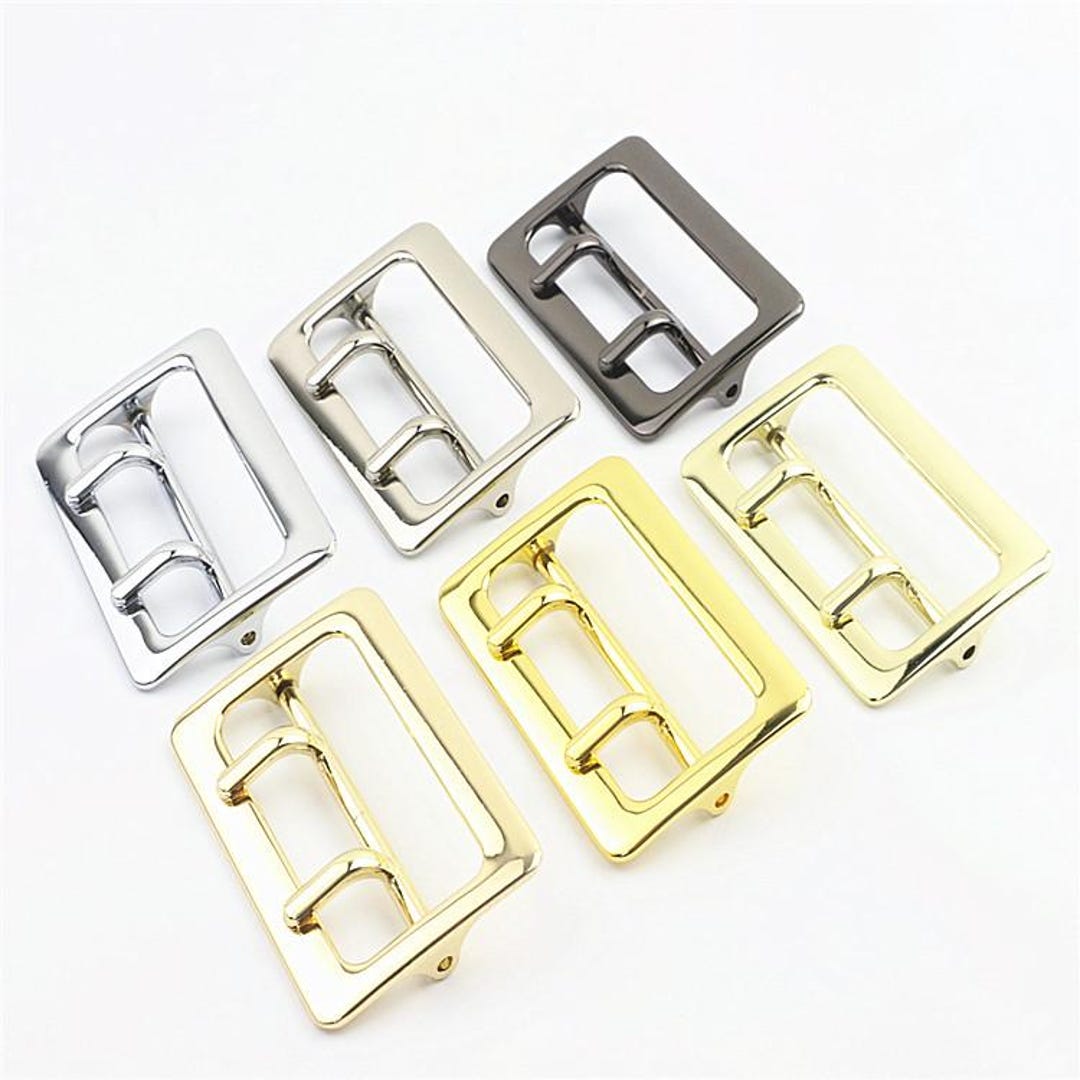 Purse Strap Slider Bag Hardware Metal Rectangle Double Loop Slide ...