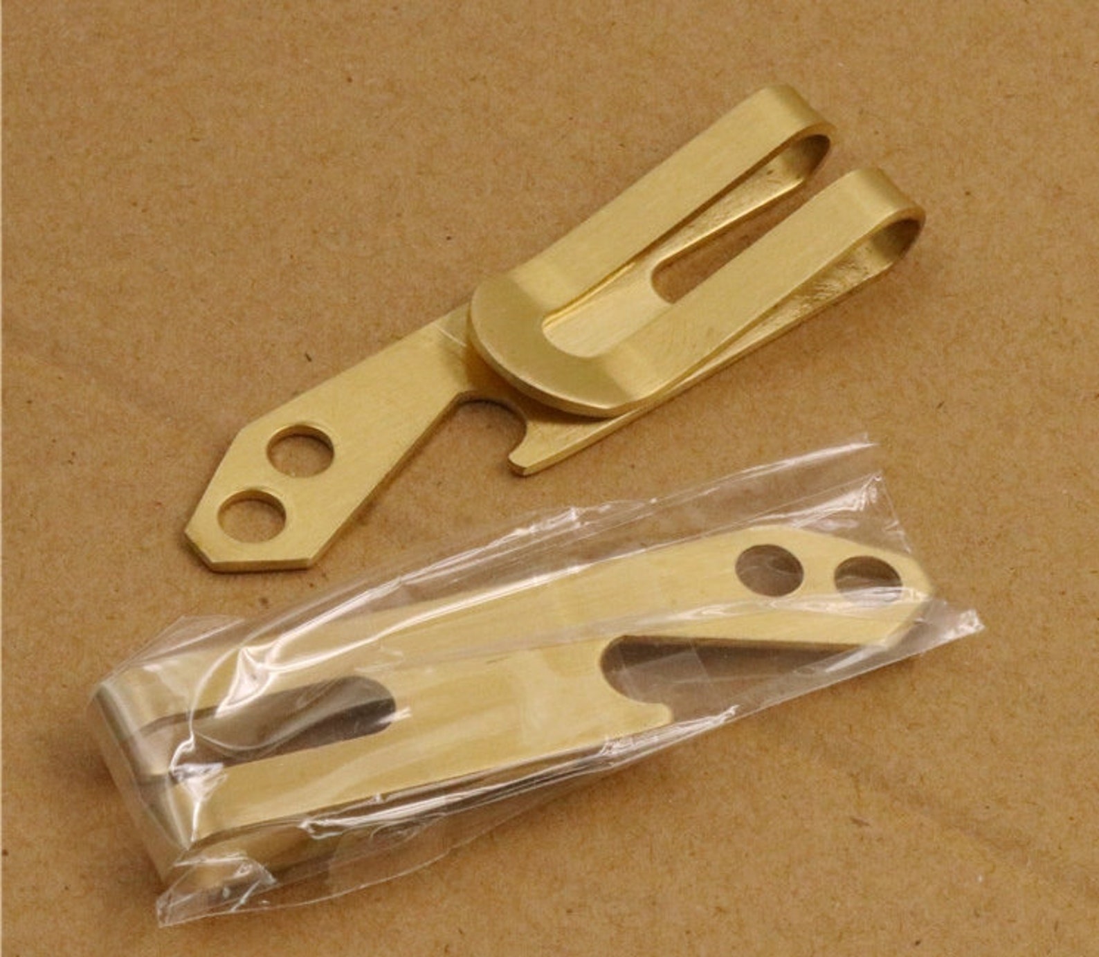 Raw Solid Brass Money Clip 3 Vintage Decor Connector - Etsy