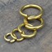Solid Brass Open Jump Rings 5-26mm Connector 18 16 12 10 8 7 Gauge ...